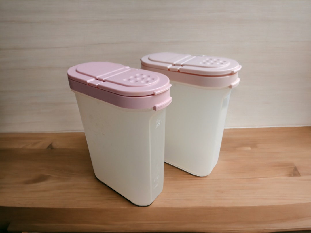 Vintage Tupperware Spice Containers With Double Sided Lids 3 Colours ...