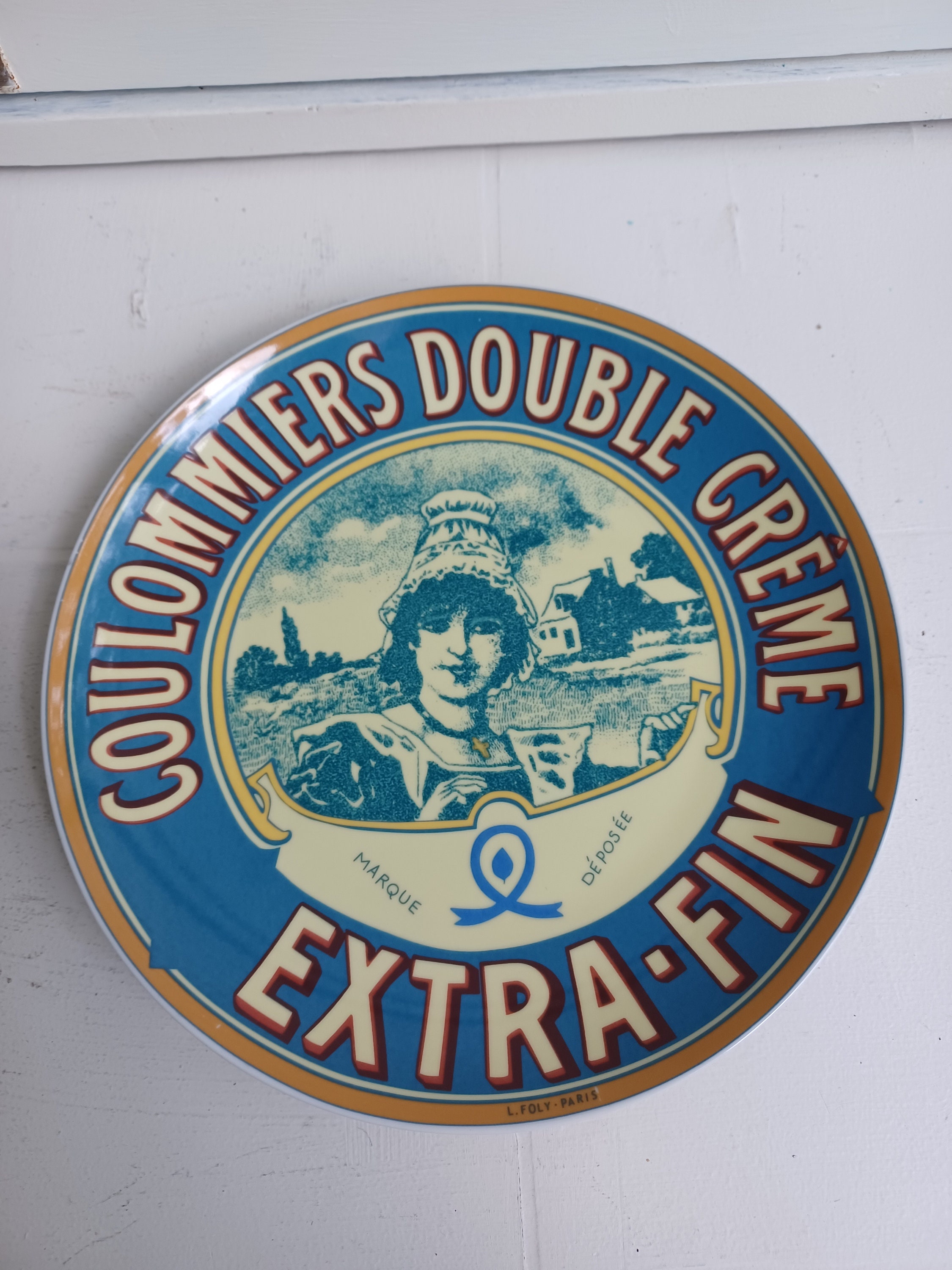 Vintage French Cheese Plates Cordon Bleu BIA 2004 Coulommiers Double ...