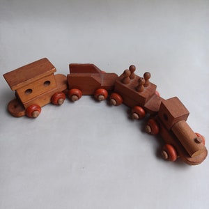 Vintage Handmade Wooden Toy Train the Wooden Toy Company Canada ...