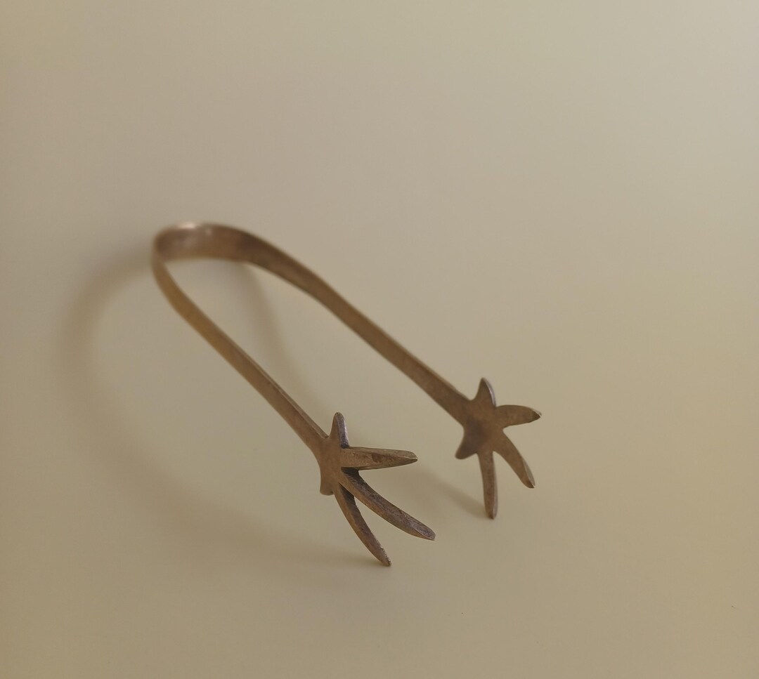Vintage MCM Chicken Claw Ice and Sugar Claw Foot Tong Brass Pinchers ...