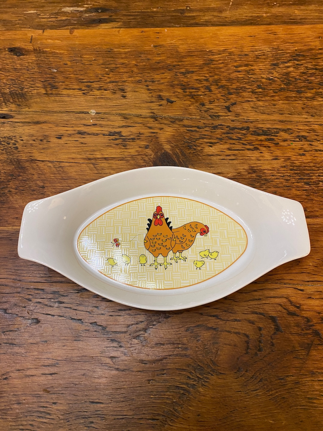 Vintage Cameron Japan Chicken and Chicks Casserole Dish - Etsy