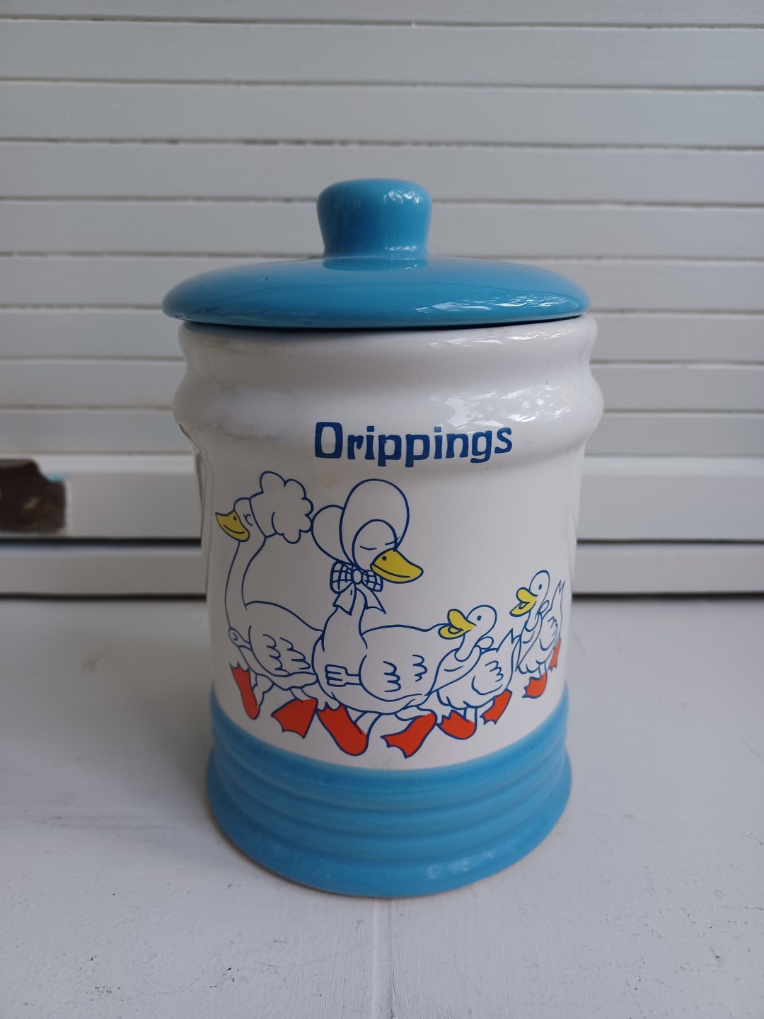 Vintage MSR Imports Ceramic "drippings" Container With Lid - Etsy