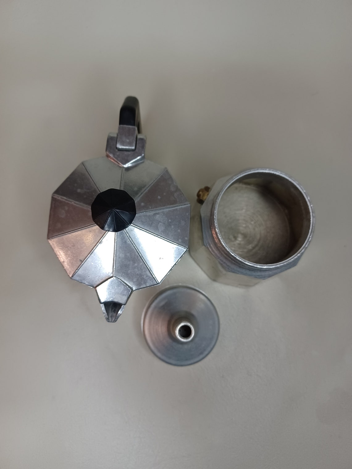 Vintage Mini Single Serving Espresso Maker Coffee Percolator Moka Pot ...