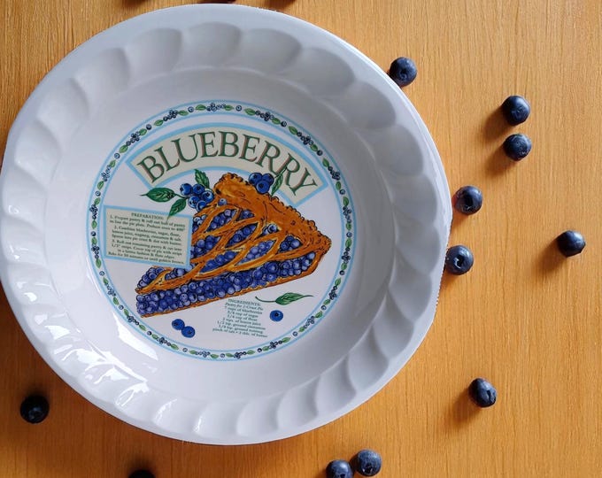 Vintage Himark Blueberry Pie Plate: Golden Pie Collection, Korea - Etsy