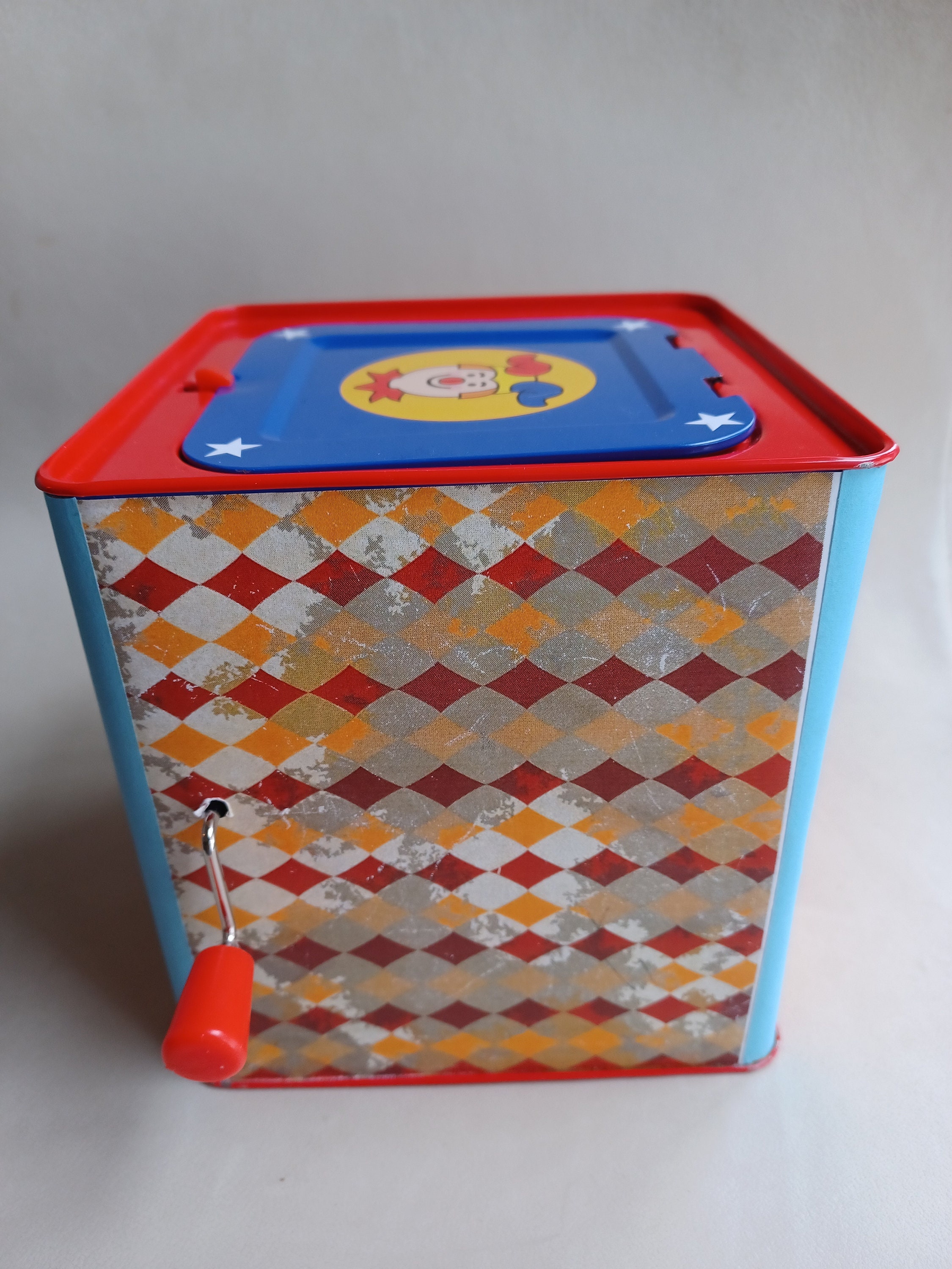 Vintage Schylling Jack in the Box Childhood Toy Music Box Crank Spring ...