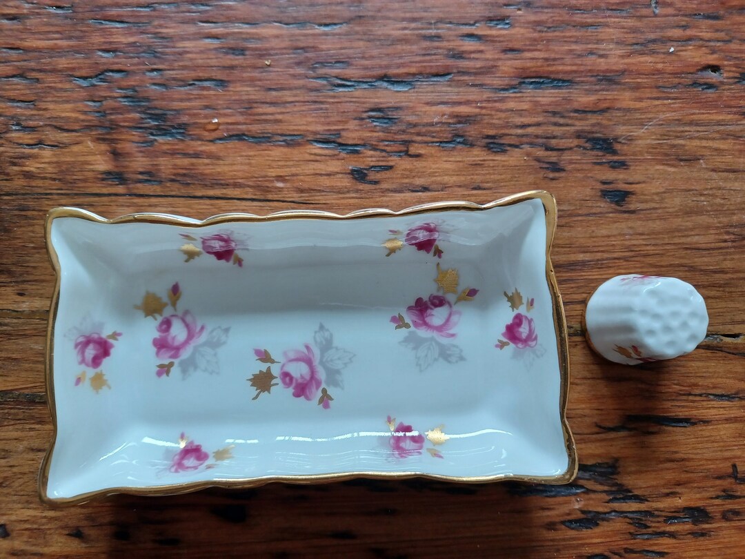 Vintage Canadian Superior Fine Bone China Trinket/jewelry Tray and ...