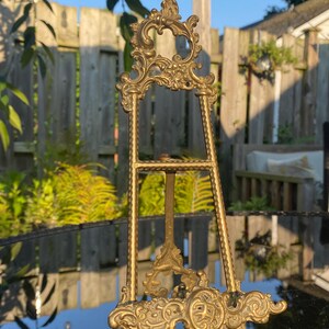 Vintage Rococo Style Brass Easel / Stand From Italy - Etsy