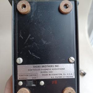 Vintage MCM Shure Brothers Inc. Model 444 Controlled Magnetic ...
