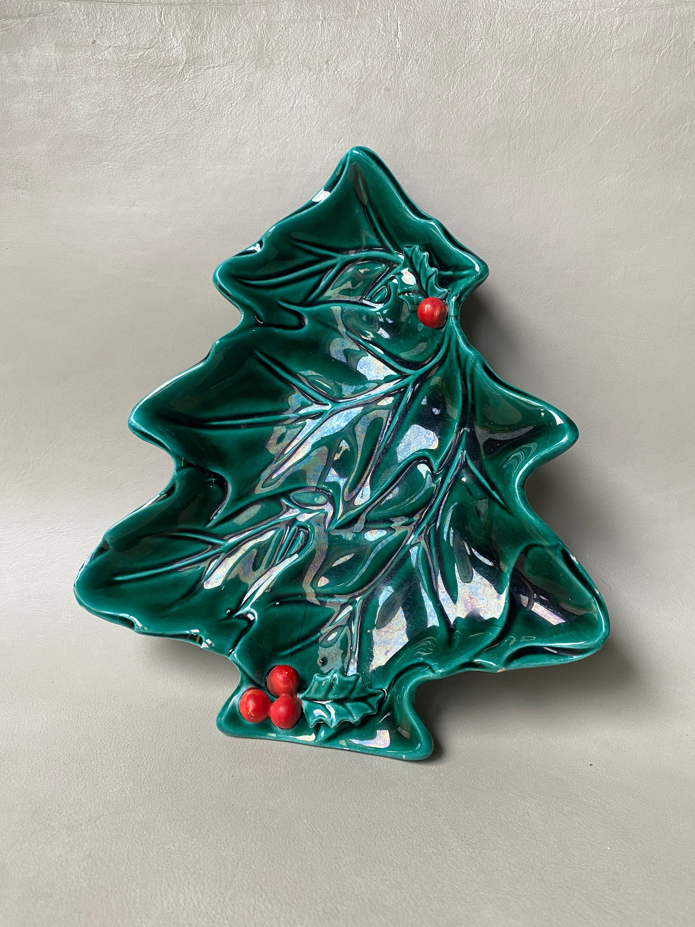 Vintage ESD Japan Christmas Tree Candy Dish Lefton Holiday Dish - Etsy