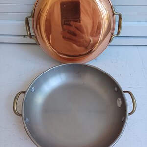 Vintage Double Handled Copper Pans - Made in Korea - Etsy