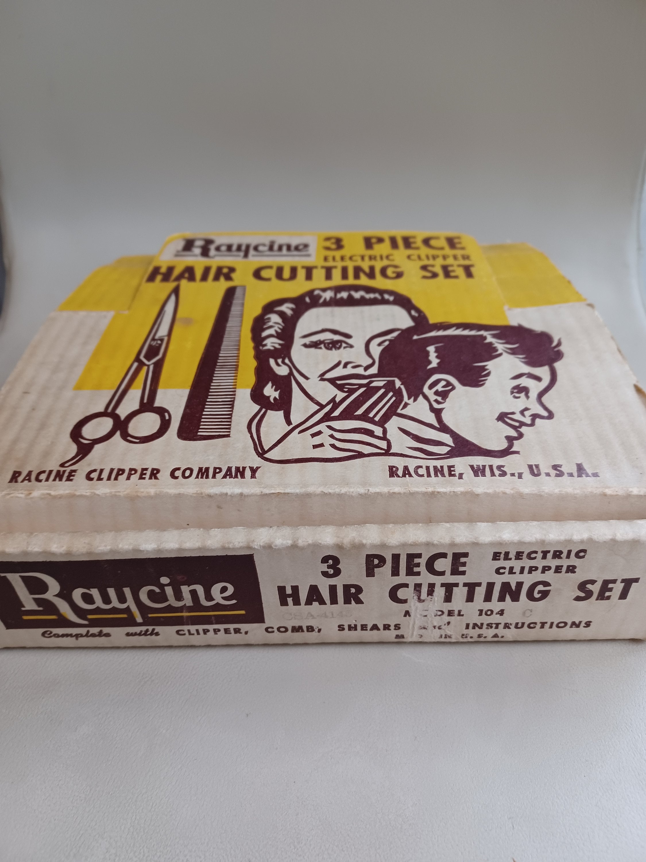 Vintage Raycine Electric Clippers in Original Box With Original Receipt ...