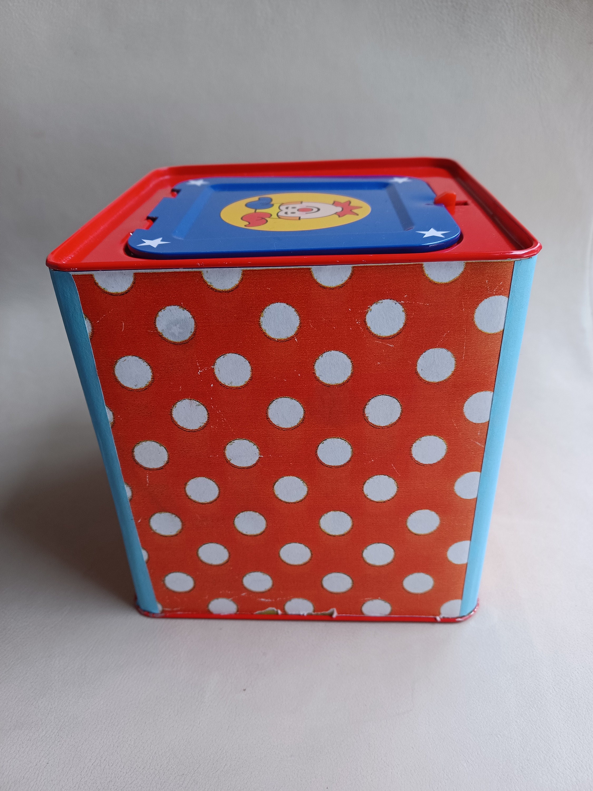 Vintage Schylling Jack in the Box Childhood Toy Music Box Crank Spring ...