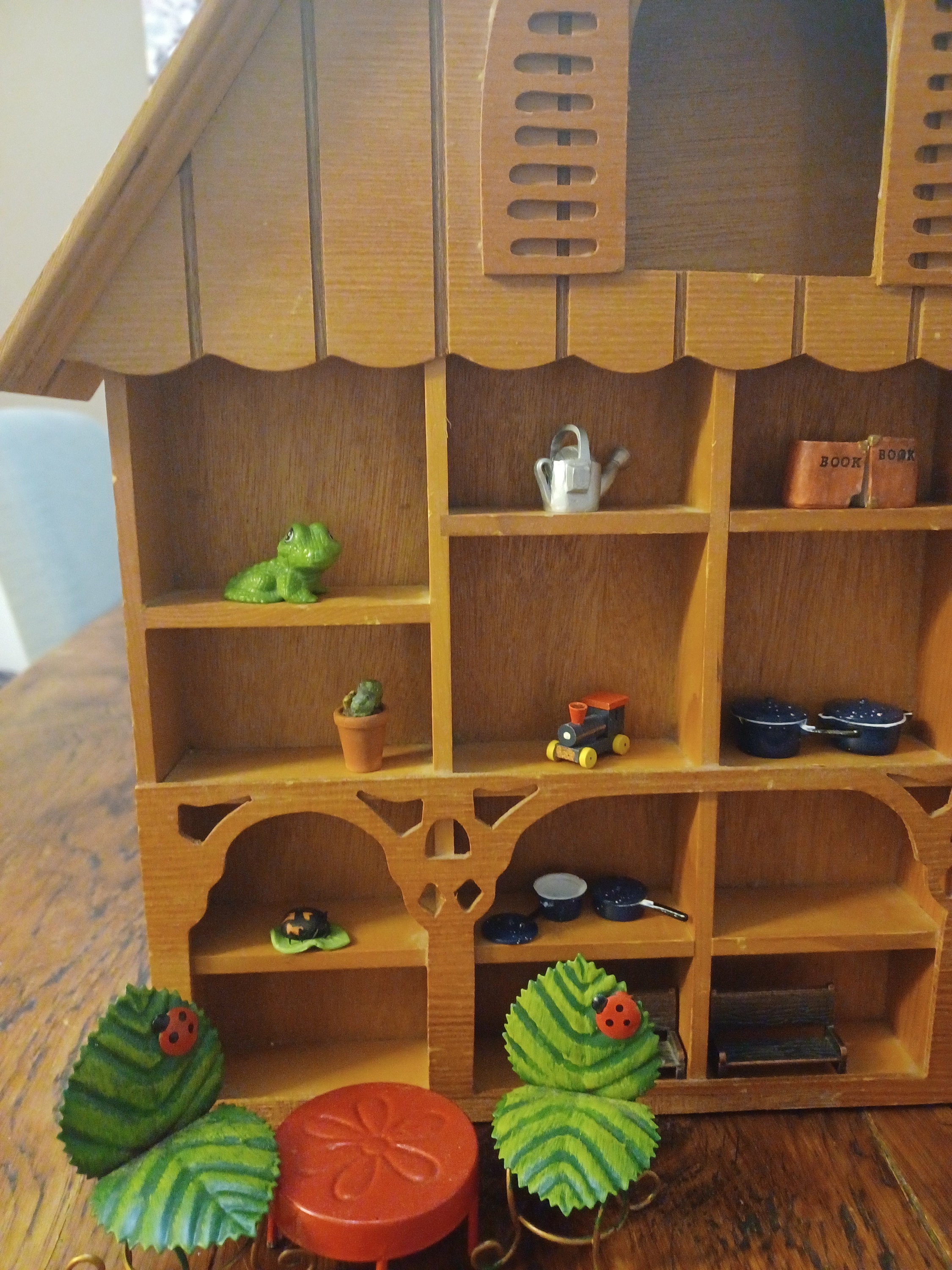 Vintage Wooden House Shelf Dollhouse Knicknack Shelf - Etsy