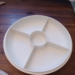 Vintage Divided Tupperware Container - 5 Sections - With Lid - Etsy