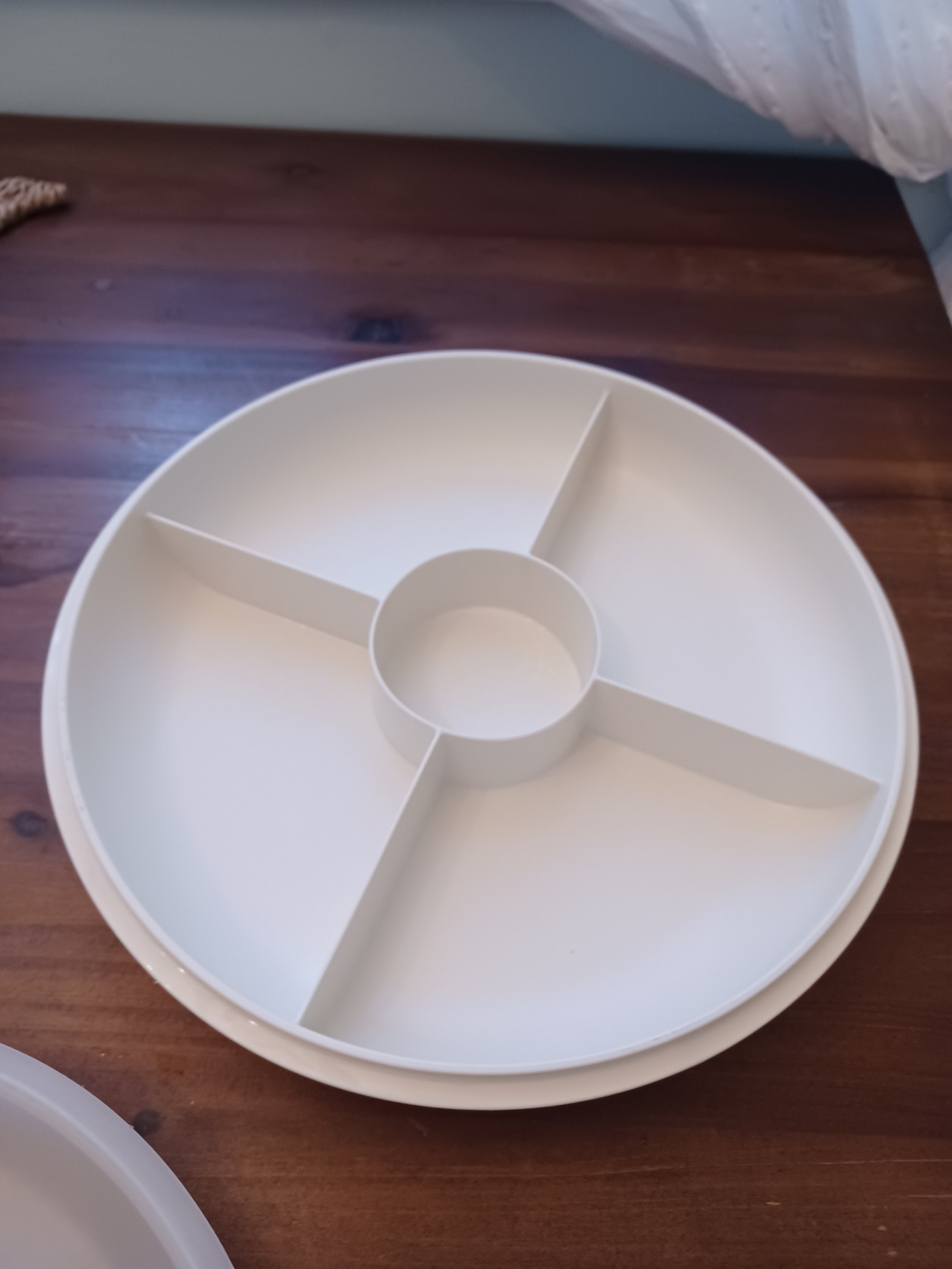 Vintage Divided Tupperware Container 5 Sections With Lid - Etsy