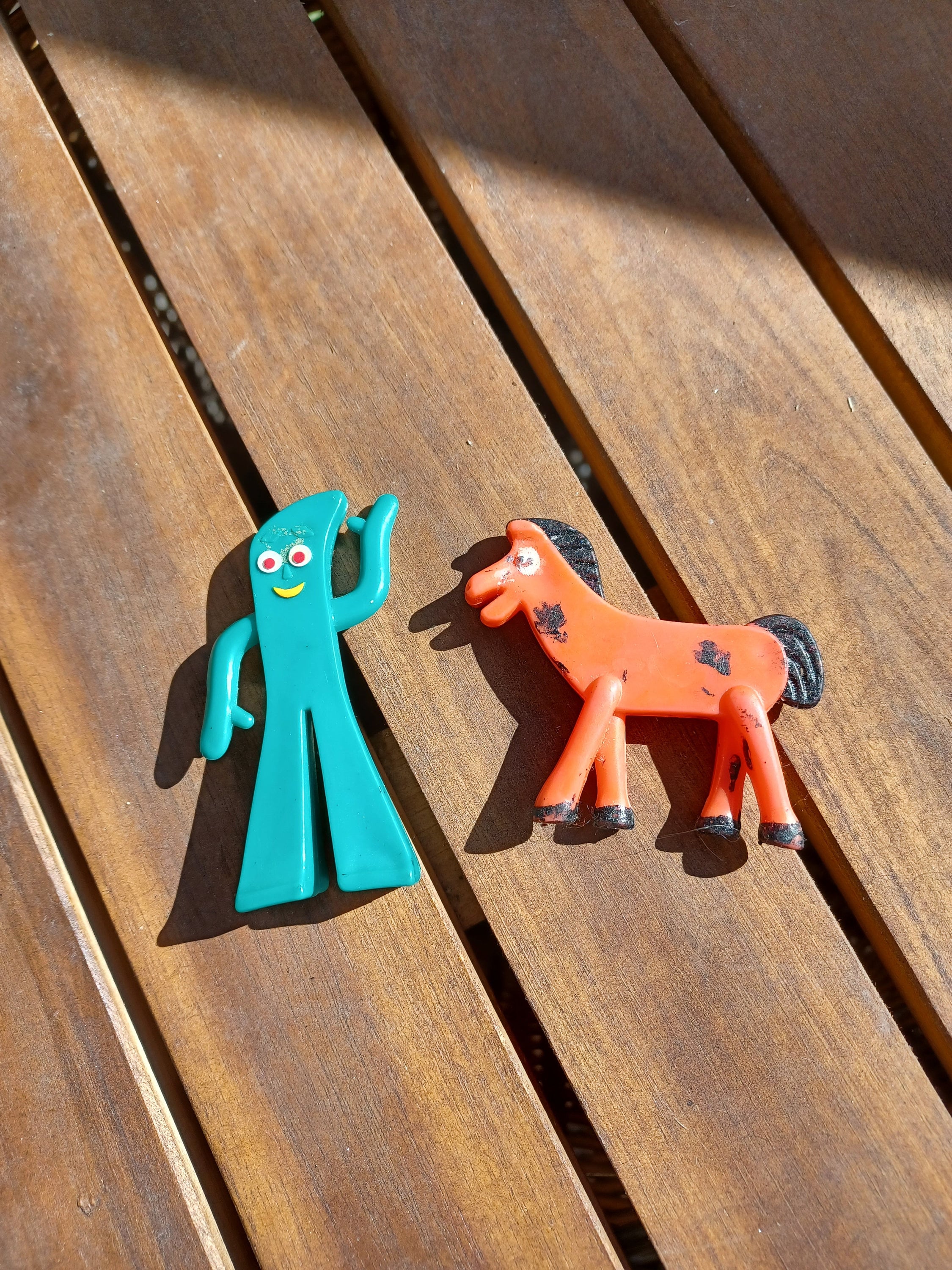 Vintage Gumby and Pokey Bendable Figures by Jesco - Etsy