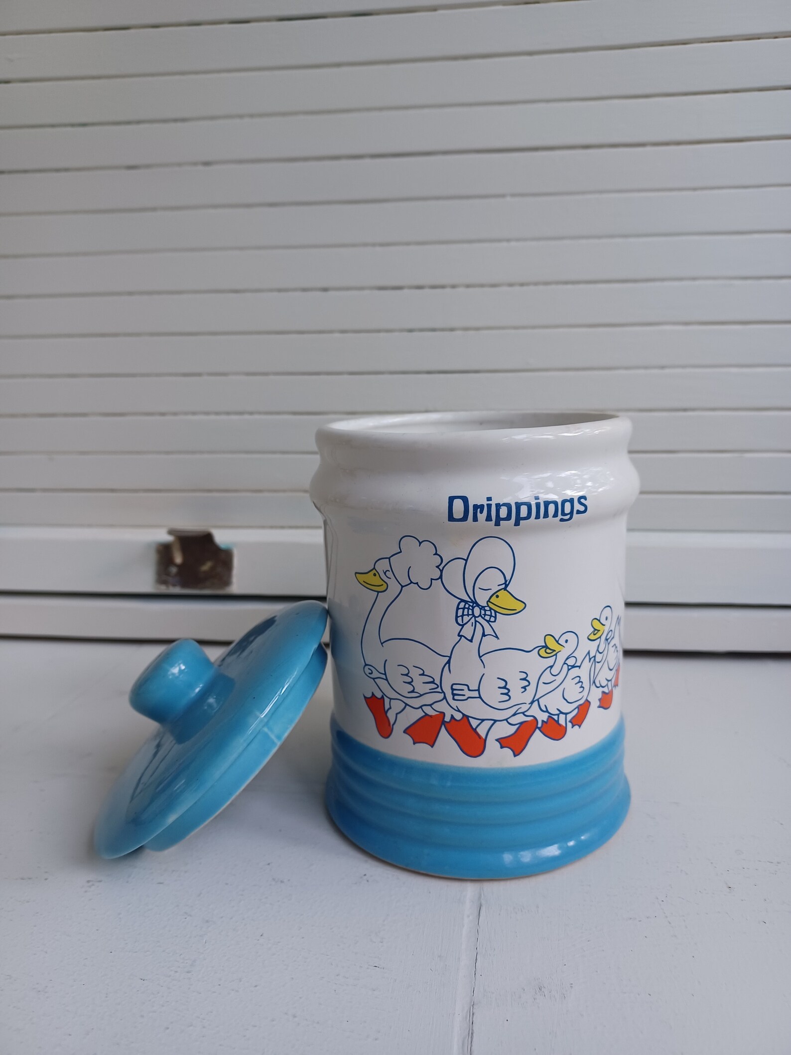 Vintage MSR Imports Ceramic drippings Container With Lid - Etsy