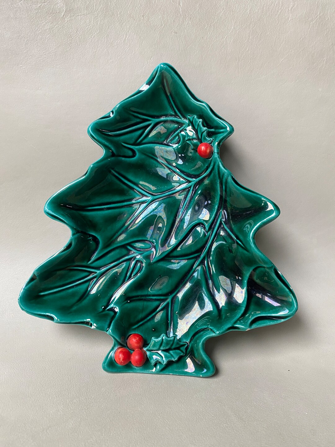 Vintage ESD Japan Christmas Tree Candy Dish Lefton Holiday Dish - Etsy