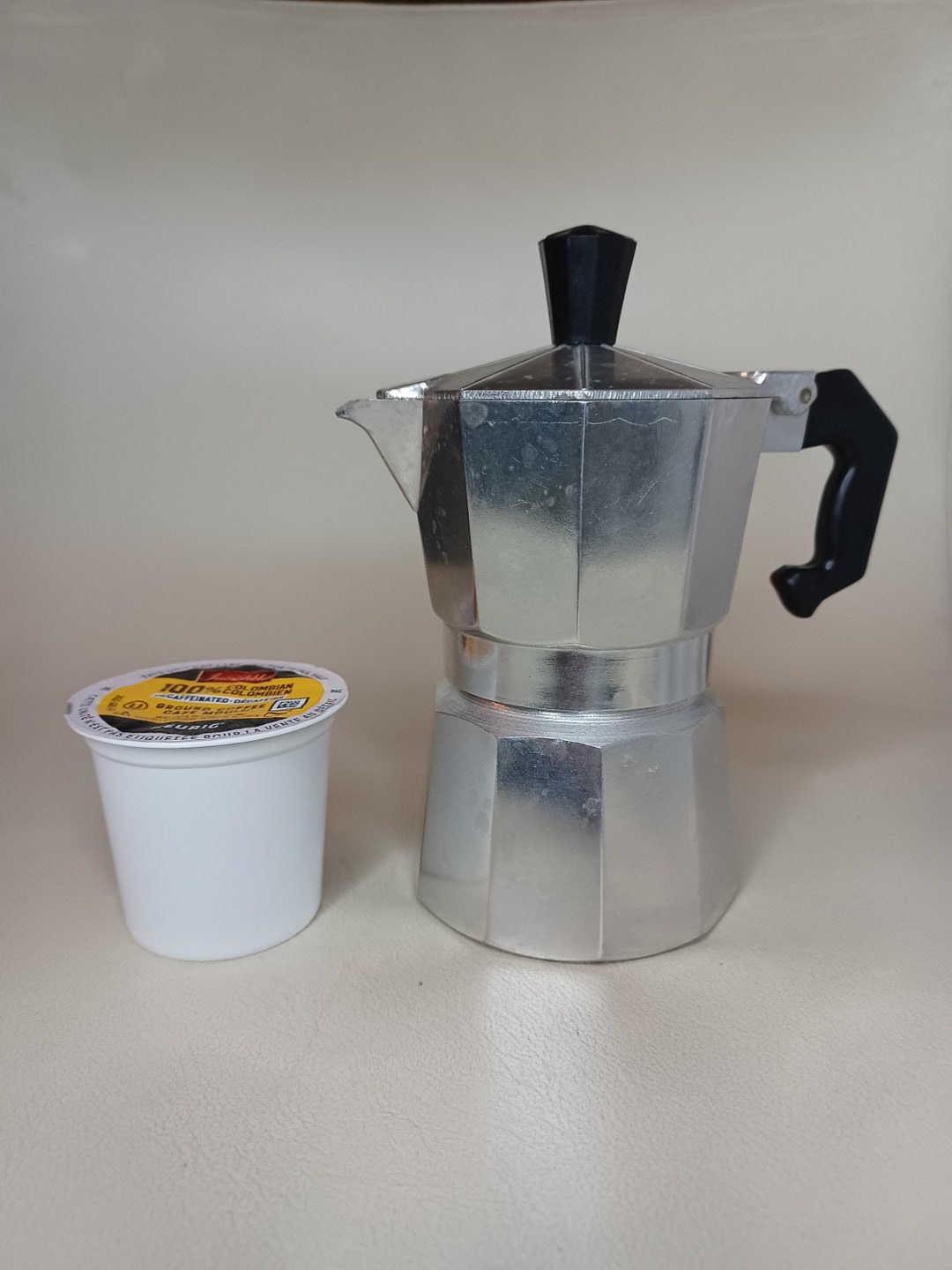 Vintage Mini Single Serving Espresso Maker Coffee Percolator Moka Pot ...