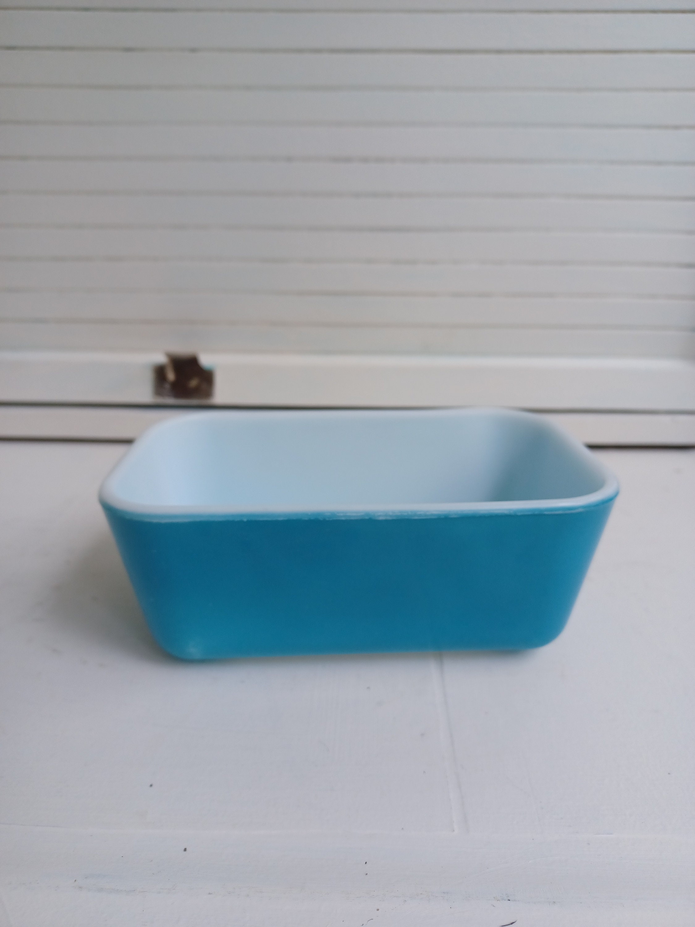 Vintage Pyrex Turquoise Refrigerator Dish - Etsy
