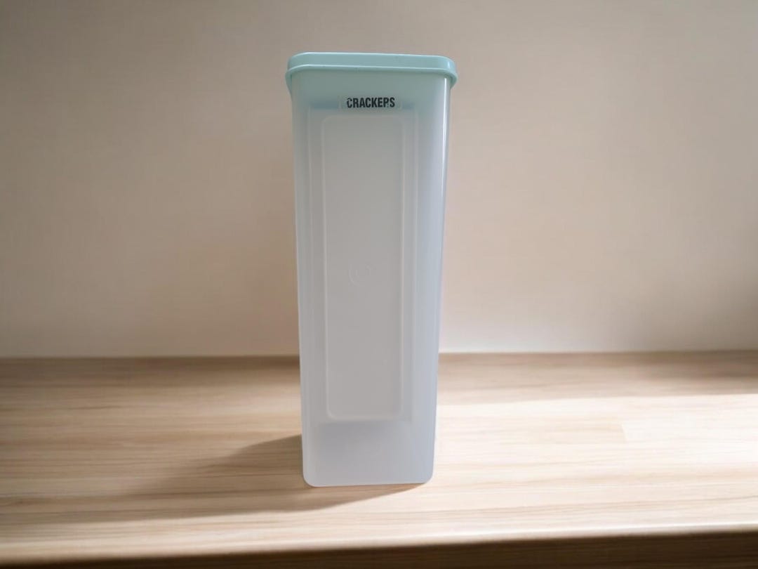 Vintage Tupperware Opaque Cylindrical Crackers Container Kitchen ...