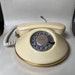 Vintage 1980's Beige Rotary Phone With Gold Base - Etsy