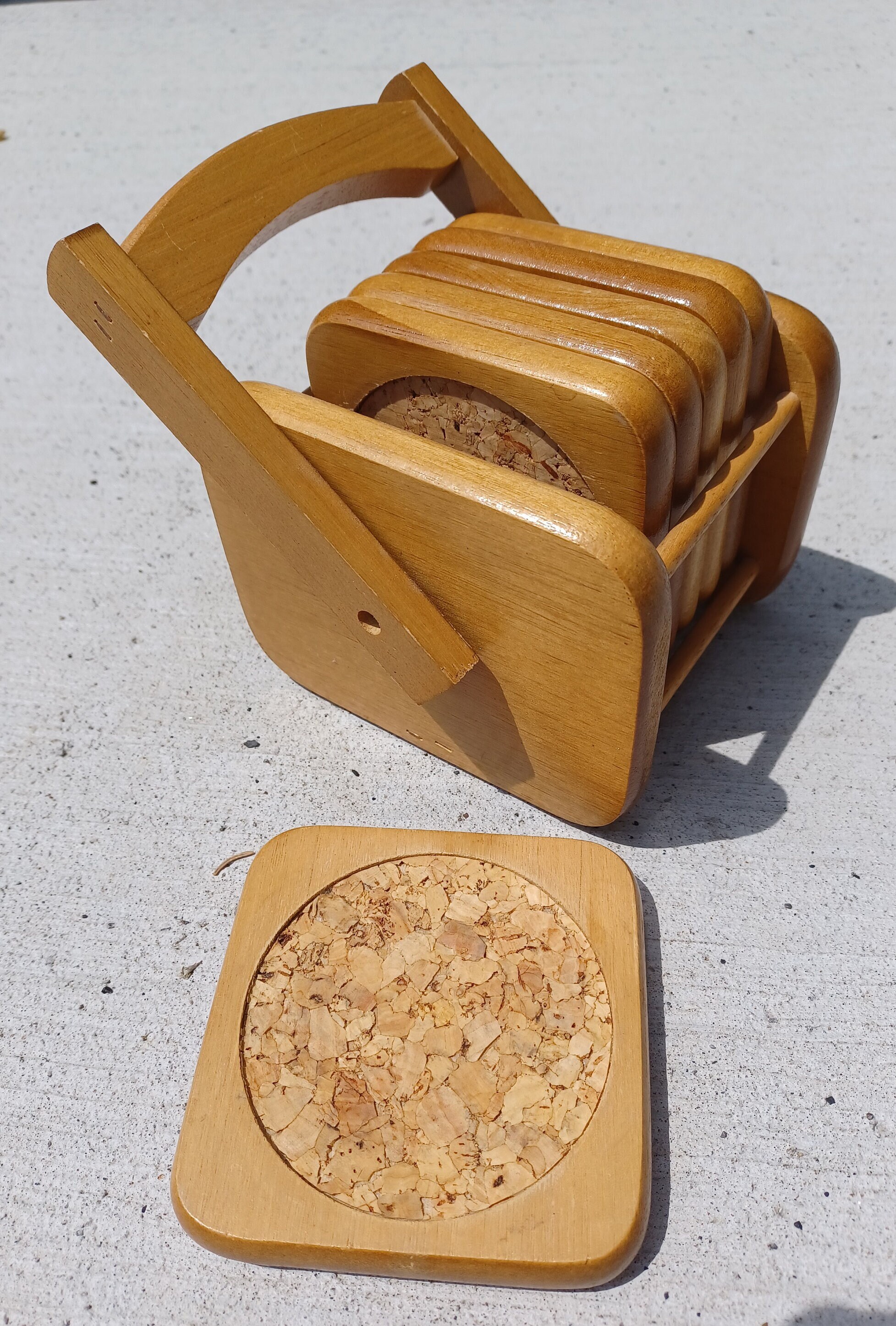 Vintage Assorted Wooden Coasters Sets - Etsy