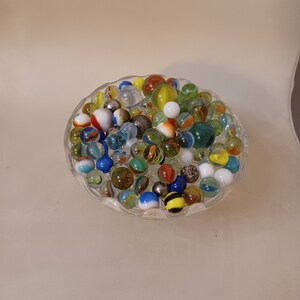 Vintage Marbles Steely Cat's Eye Bumblebee Aggie Orange Mint Green Akro ...