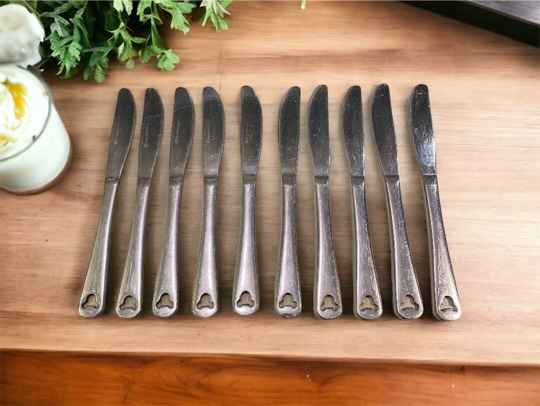 Vintage Mickey Mouse Stainless Steel Butter Knives, Set of 10 - Etsy