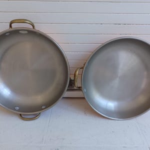Vintage Double Handled Copper Pans - Made in Korea - Etsy