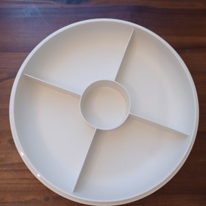 Vintage Divided Tupperware Container - 5 Sections - With Lid - Etsy