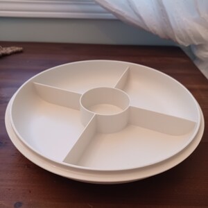 Vintage Divided Tupperware Container - 5 Sections - With Lid - Etsy
