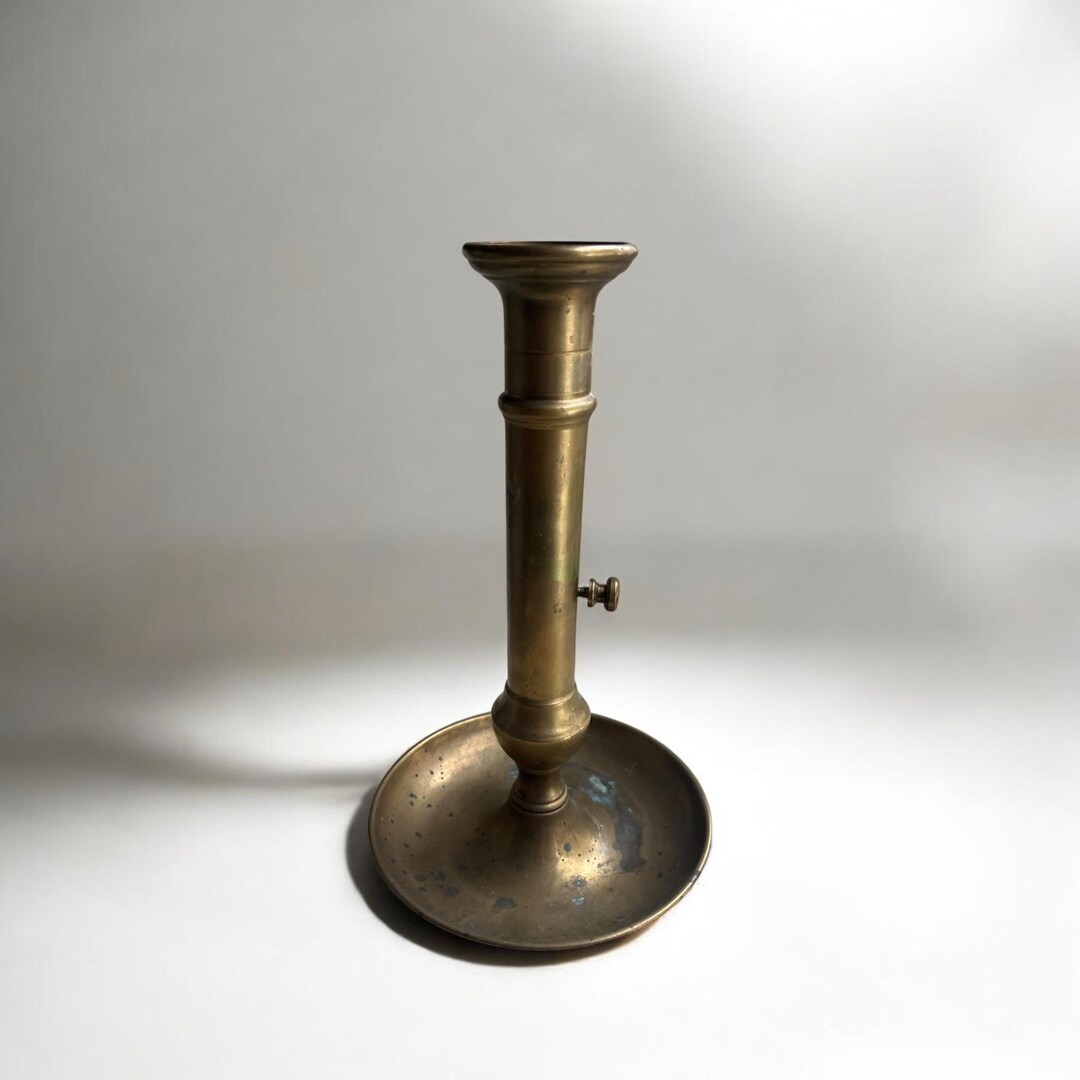 Vintage Brass 19th Century Mechanical Candlestick With Lever - Etsy