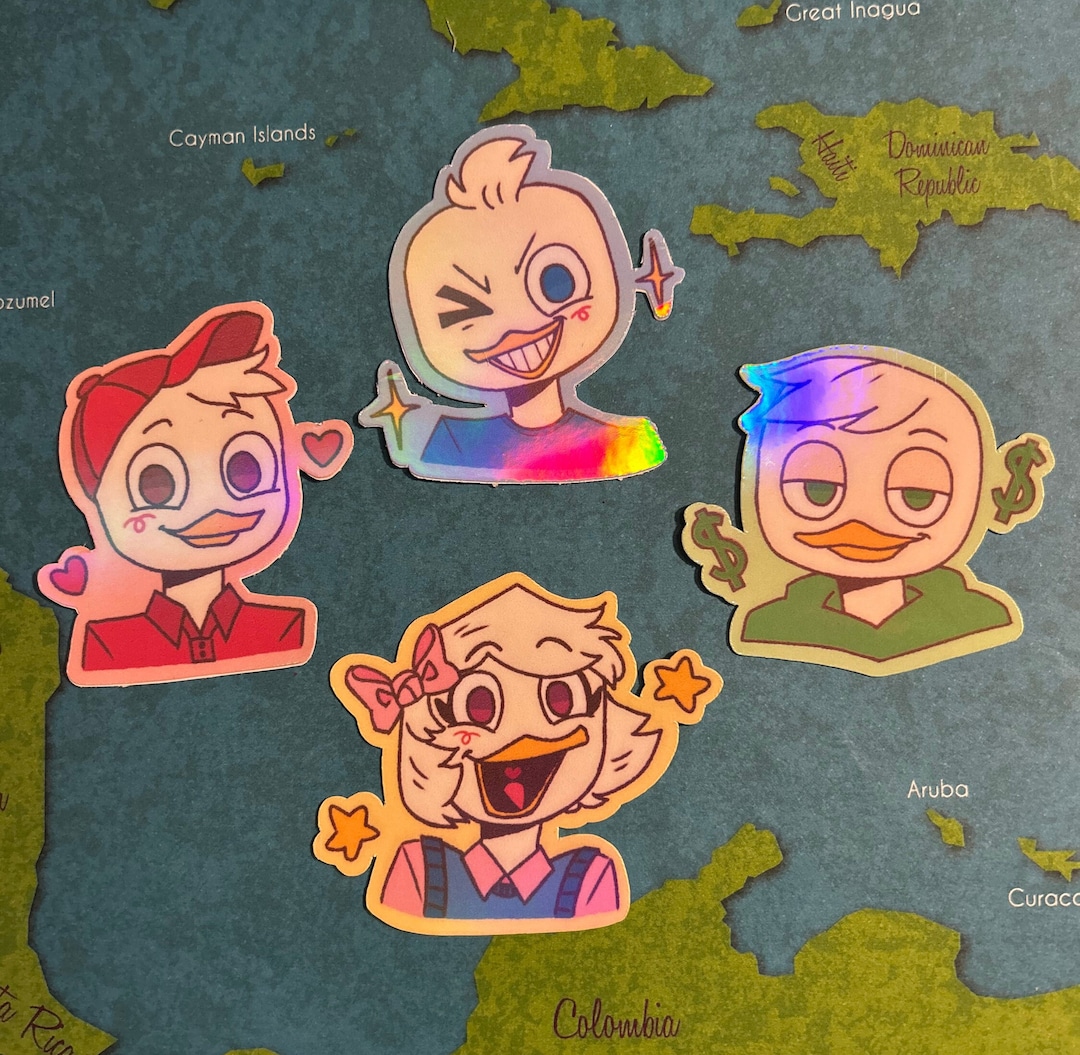 Ducktales Kiddos Holographic Waterproof Stickers - Etsy
