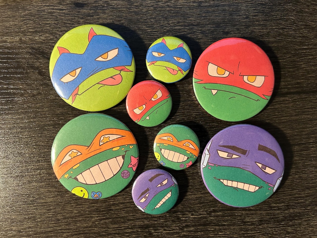 ROTTMNT Button Pins - Etsy