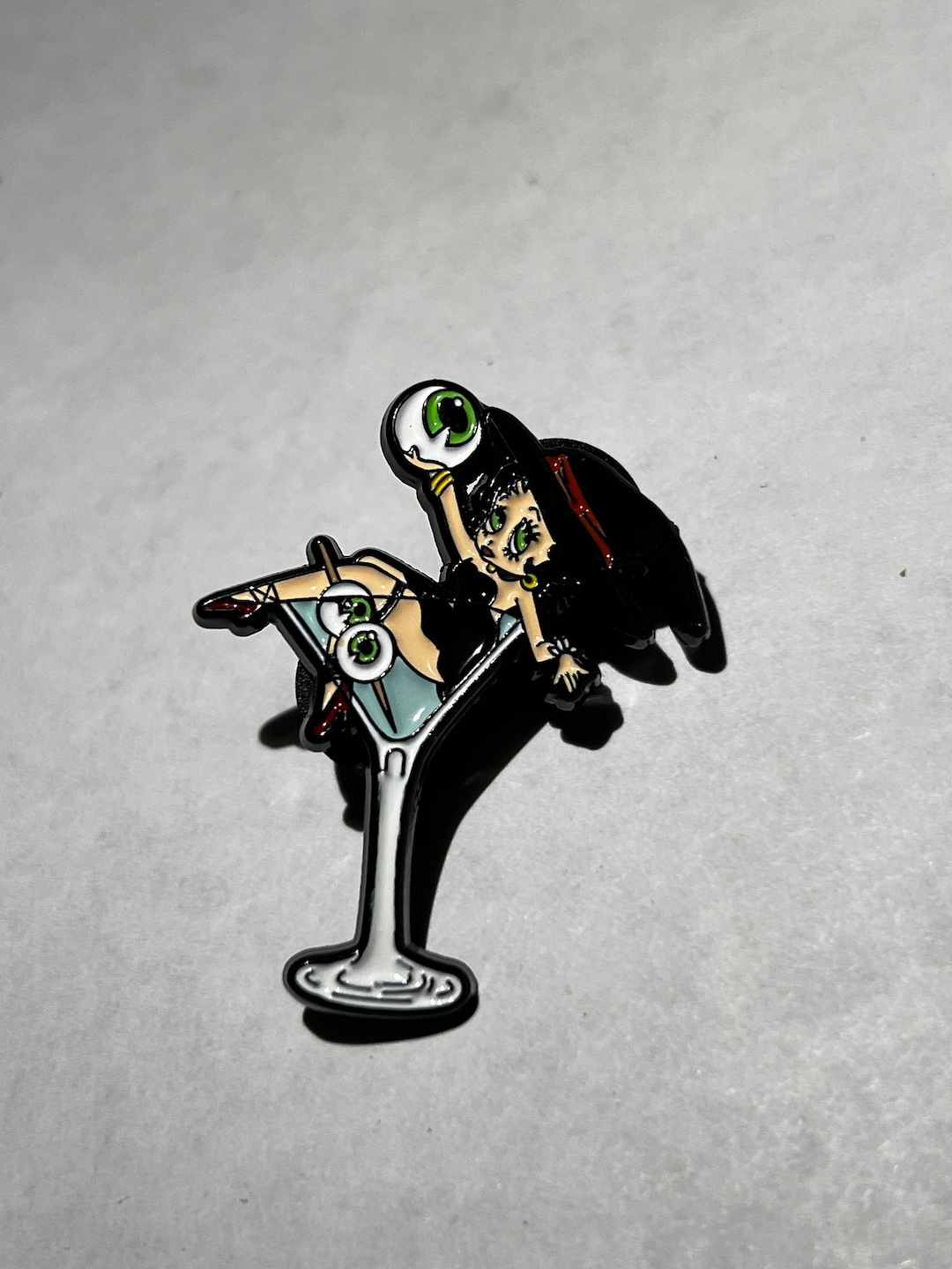 Betty Boop Spooky Halloween Witch Eyeball Margarita Enamel Pin - Etsy