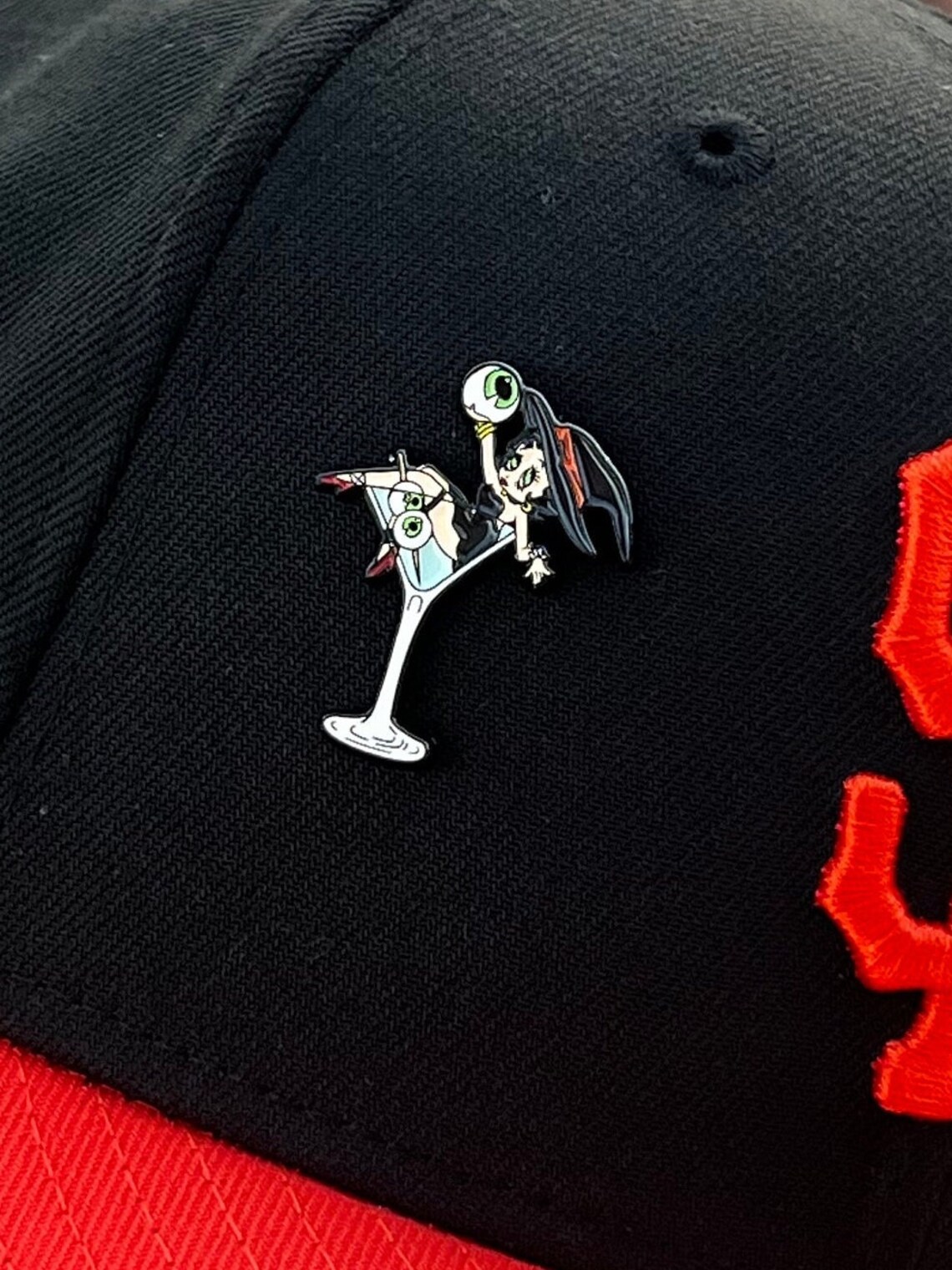 Betty Boop Spooky Halloween Witch Eyeball Margarita Enamel Pin - Etsy