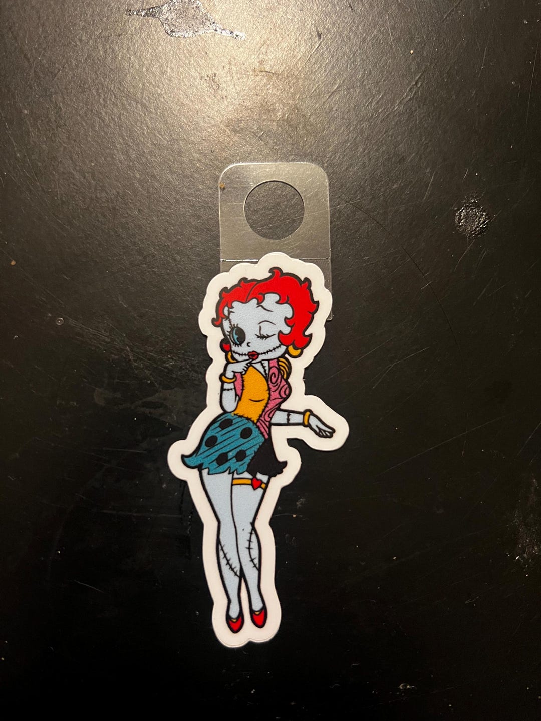 Halloween Betty Boop Nightmare Before Christmas Sally Mashup Sticker ...