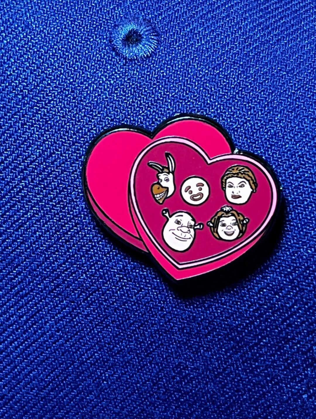 Shrek Box of Chocolates Valentines Day Heart Enamel Pin - Etsy