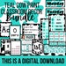 Teal Cow Print Classroom Decor Bundle: Editable Files (digital Download ...