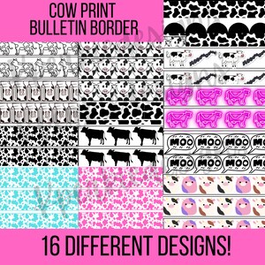 Classroom Decor Bundle: Cow Print, Modern Classroom Theme, Printable ...