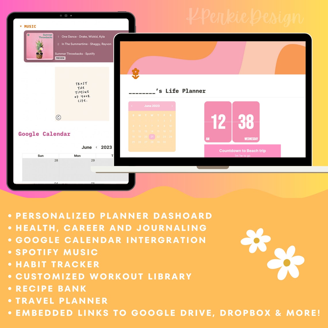 Notion Template | Lifestyle ADHD Planner | Digital Notion Template ...