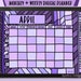 Amethyst Digital Planner Weekly Monthly Undated Hand Drawn Minimalist ...