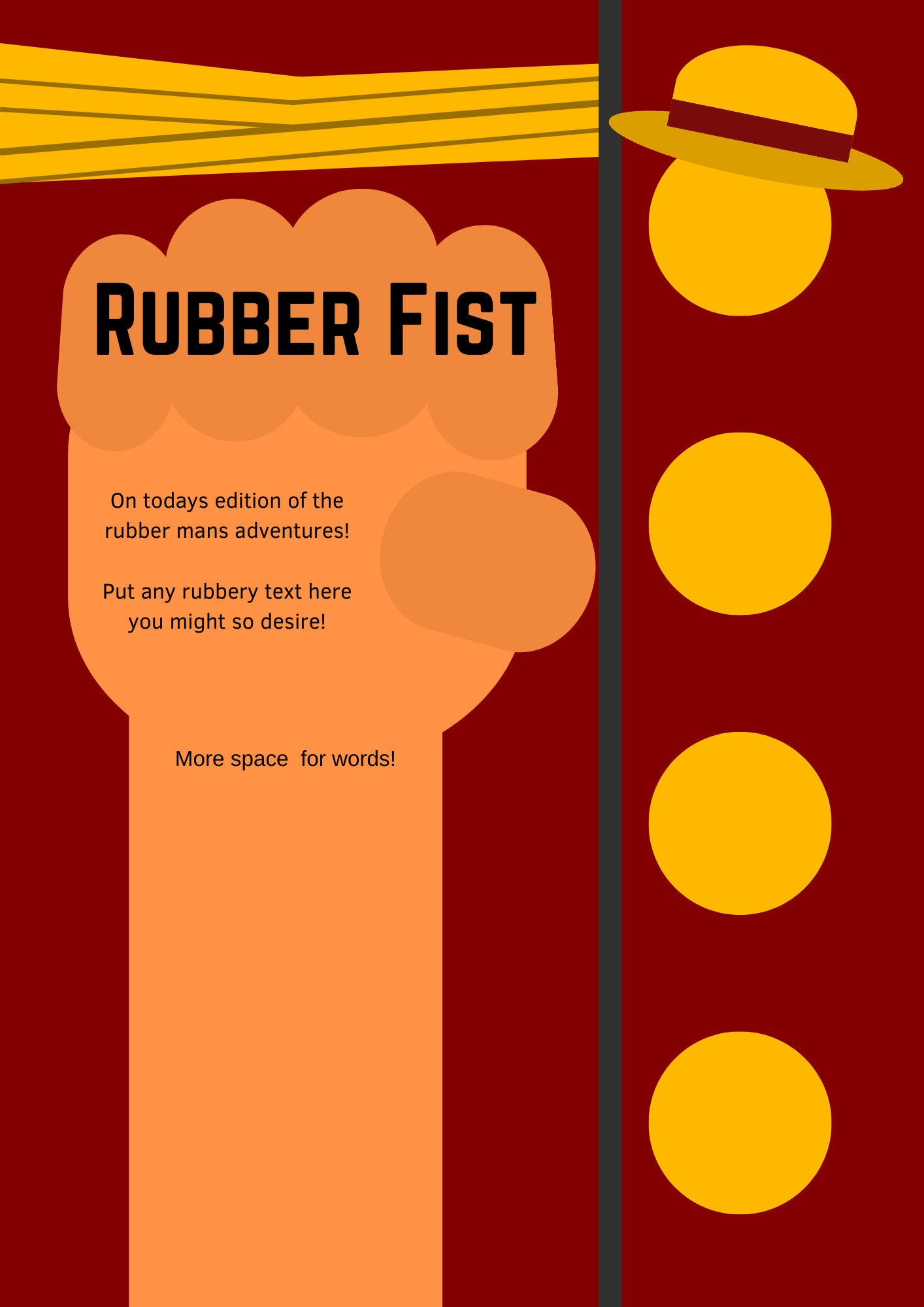 Editable One Piece Flyers - Simple Anime Flyer - Canva Template - Etsy