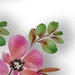 Pink Flower With Leaves Corner Designs Floral Design Digital Print ...