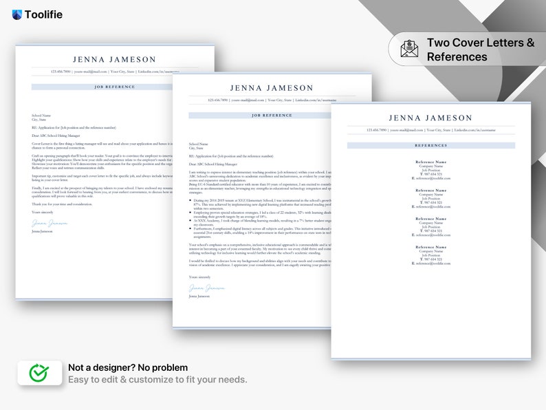 ATS Teacher Resume Template for Google Docs, Word & Pages | Substitute ...