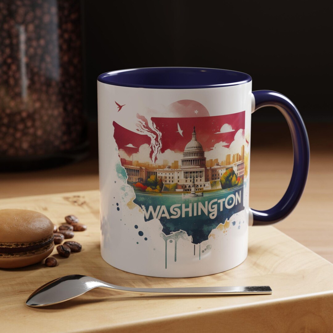 Washington State Map Coffee Mug - Washington Gift for Coffee Lovers ...