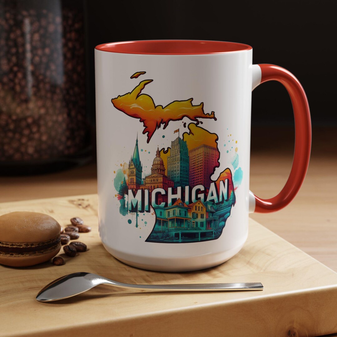 Michigan, Michigan Souvenir, Gift From Michigan, Michigan State Mug ...