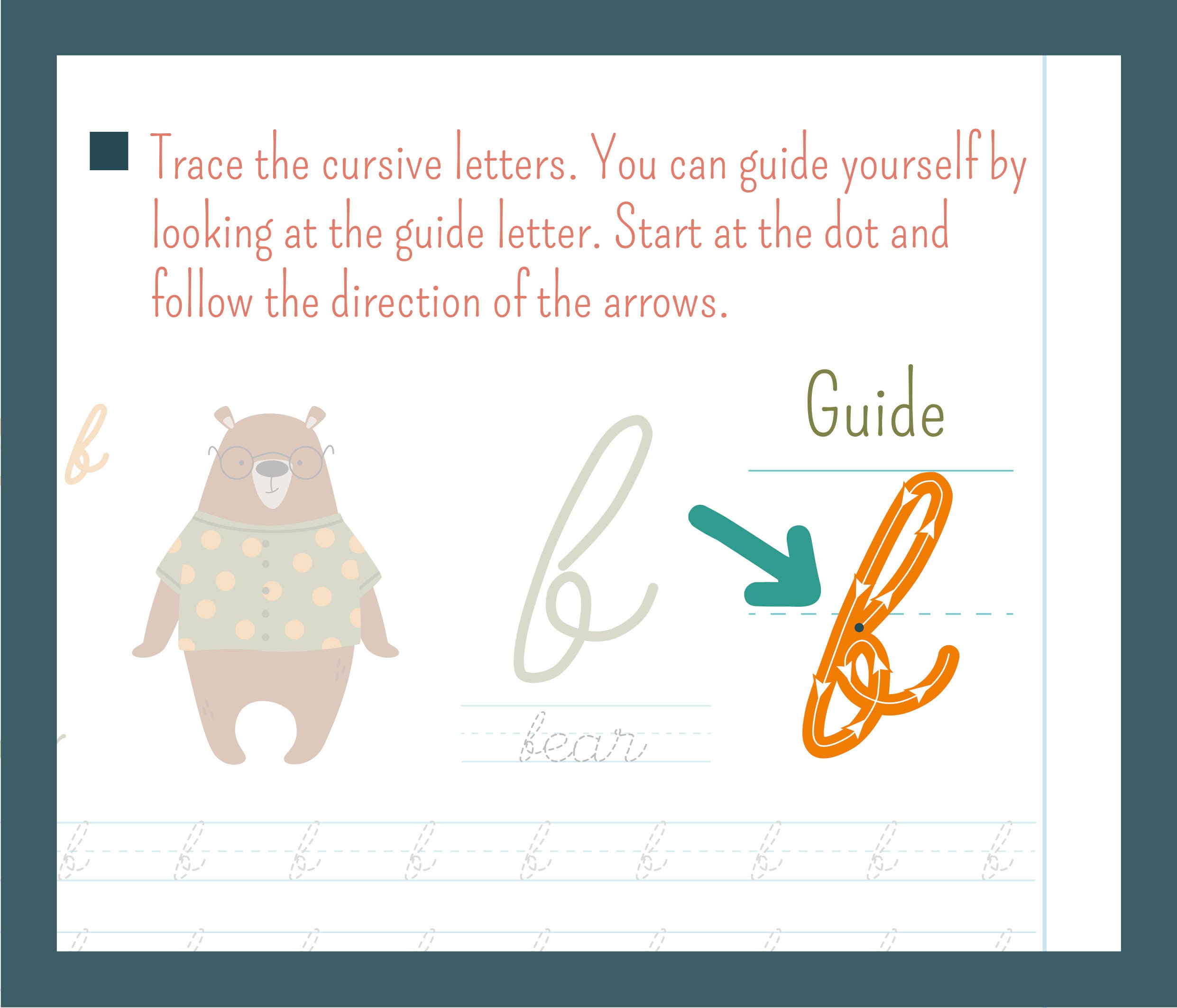 Printable for Kids Cursive Letter Worksheet Alphabet Tracing Worksheets ...