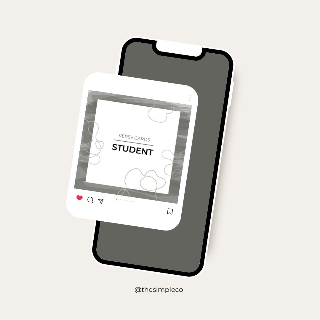 Student Verse Card Set - DIGITAL DOWNLOAD - Etsy